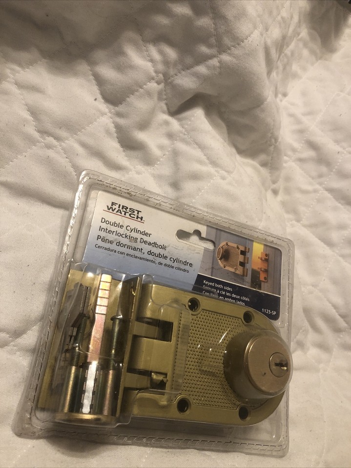 First Watch Double Cylinder Bolt Interlocking Deadbolt 1125-SP | eBay