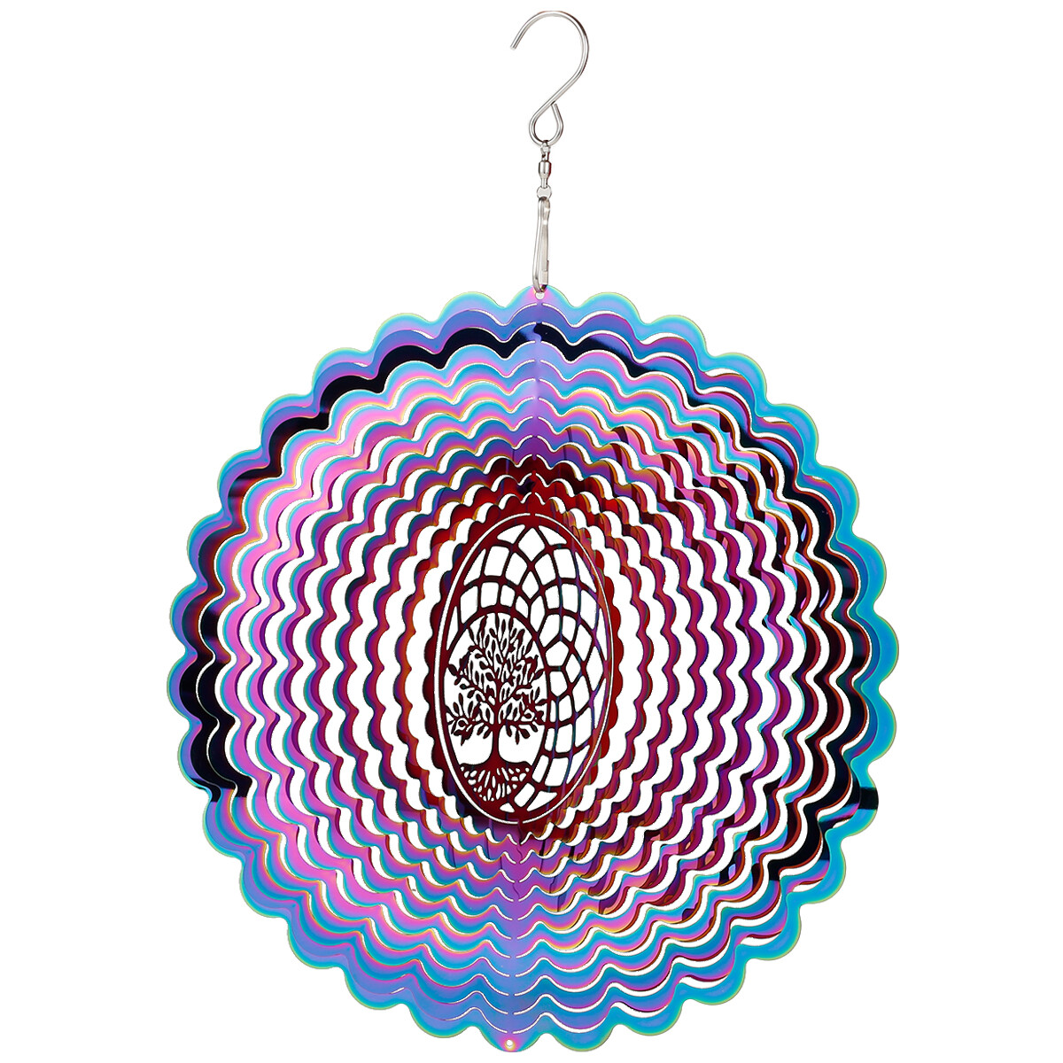 3D Wind Spinner 25CM Large Colorful Wind Chimes Metal Hanging Wind ...