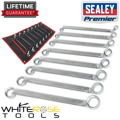 Sealey Spanner Set Offset Double End Ring Deep WallDrive Rings 8pc ...