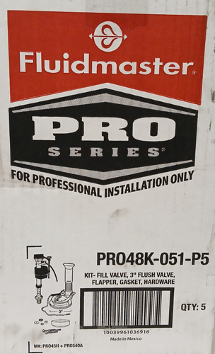 5 PACK NEW Fluidmaster PRO Series 3 in. Complete Toilet Tank Repair Kit ...