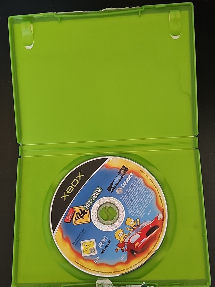 The Simpsons Hit & Run Xbox Original Game – Black Label – PAL - No ...