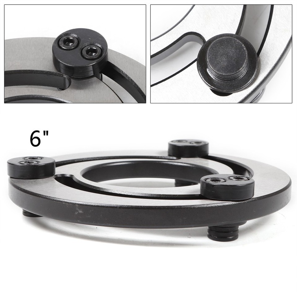 6" Jaw Boring Ring Adjustable Chuck For CNC Lathe, Hydraulic Three-Jaw ...