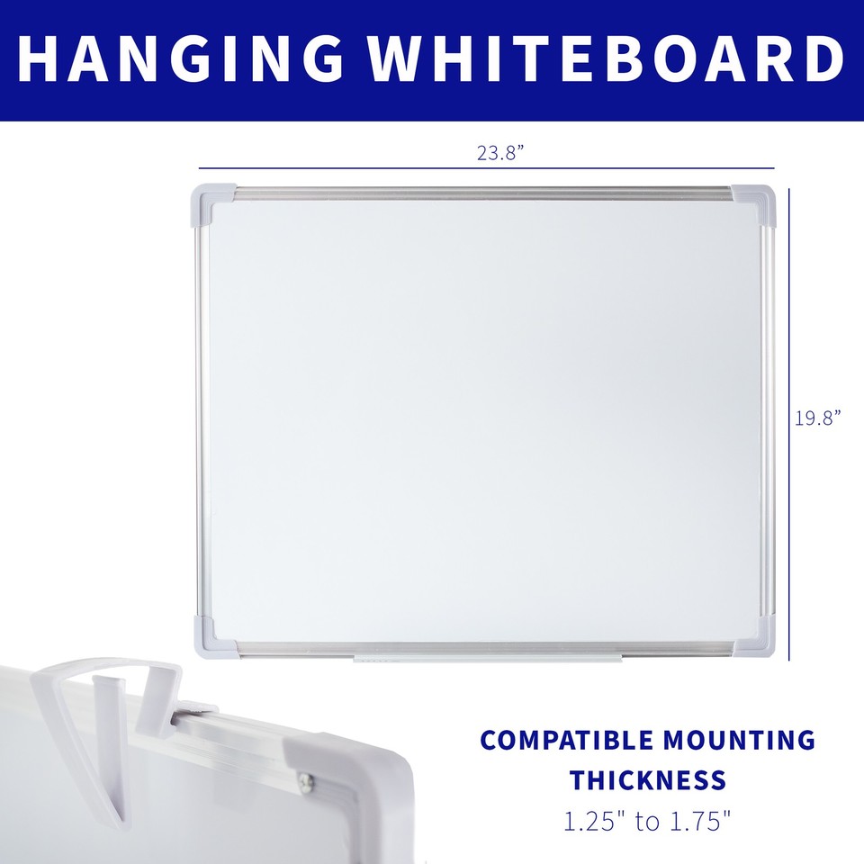VIVO Hanging Dry Erase Board, 24" x 20" Hook-on Door, Cubicle ...