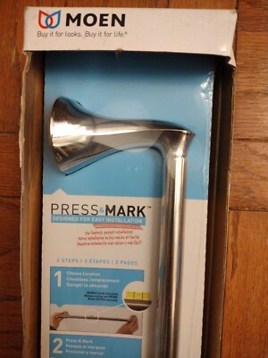 MOEN Darcy 18 in. Towel Bar with Press and Mark in Chrome MY1518CH | eBay