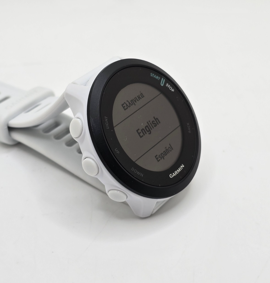 Garmin Forerunner 55 White GPS Running Smartwatch - Used / Read ...