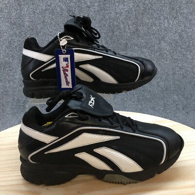 Reebok Shoes Mens 9 Vero FL Baseball Cleats Black Faux Leather Round ...