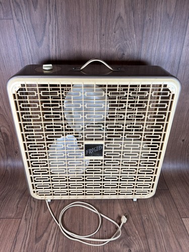 VTG Frigid 20" Box Fan Model P20 With Thermodial Metal Blades Works ...