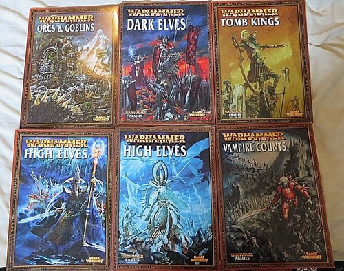 Warhammer U pick choose books army codex Orcs Skaven Empire Wood High ...