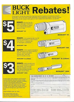 1993 Bucklights Buck Lights & RBI Woodplaners Vintage Print ...