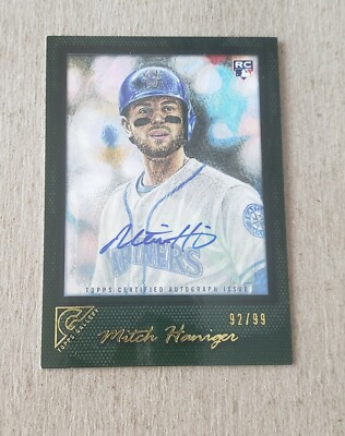 2017 Topps Gallery Green Mitch Haniger Autograph RC /99 Seattle ...