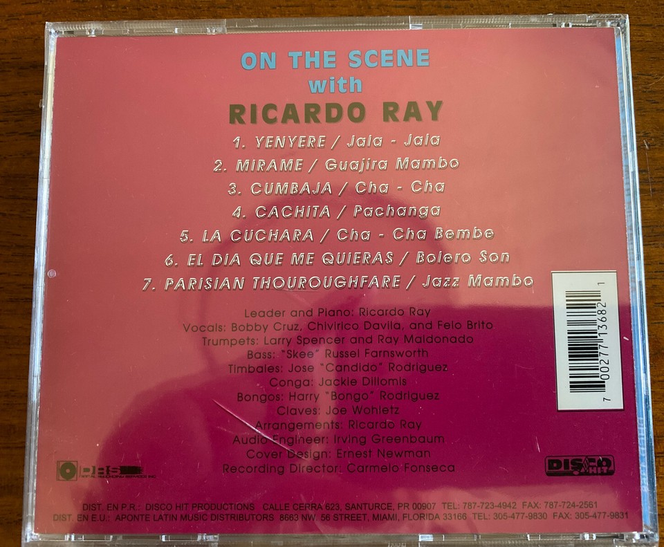Ricardo RAY On The Scene Latin Music from Puerto Rico CD | eBay