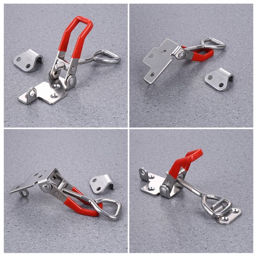 4 PCS Stainless Steel Clamps Cabinet Door Spring Latch Heavy Duty ...