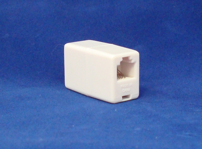 2X Modular TELEPHONE Line Wire Cord Cable COUPLERS Splice Jack ...