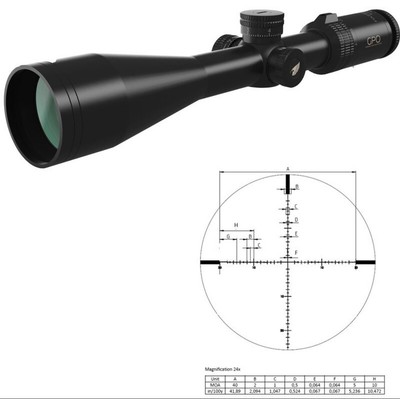NEW German Precision Optics Passion 4X 6-24x50mm SFP 30mm Tube Rifle ...