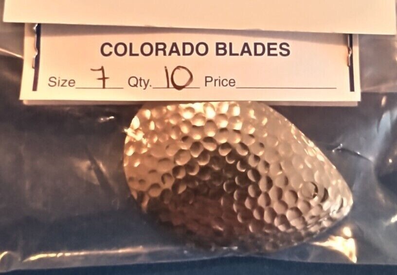 Size 7 Indiana Spinner Blades Hammered Nickel 10 Pack | eBay