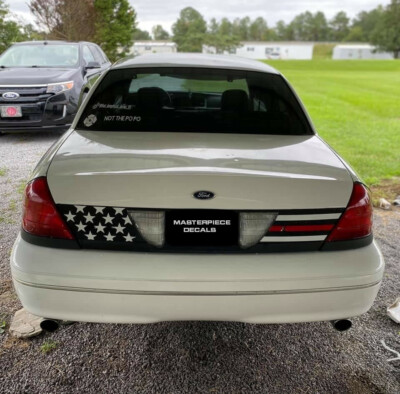 Ford Crown Victoria rear fascia trunk vinyl decal sticker stars and ...