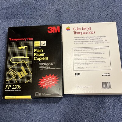 3M PP2200 Transparency Film for Copiers 8.5" x 11" 100 Sheets Total | eBay