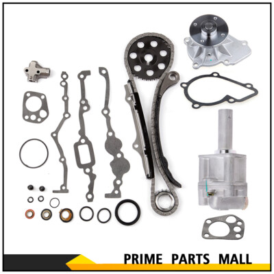 Fits 89-97 2.4L Nissan 240SX D21 Pickup Timing Chain Kit Water & Oil ...