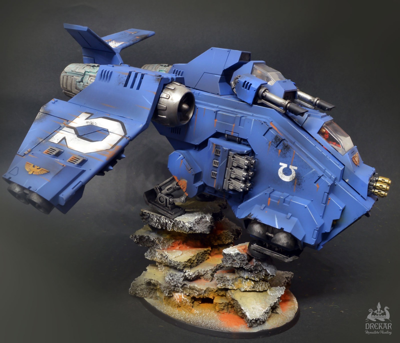 STORMRAVEN GUNSHIP Ultramarines warhammer 40K ** COMMISSION ** painting ...