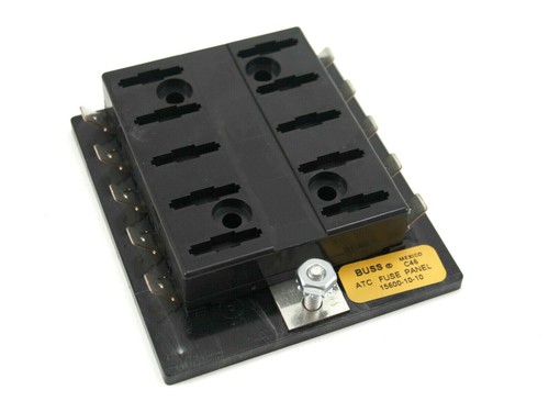 BUSSMANN ATC 10 Pos Terminal Fuse Panel Block Car RV Marine Boat 12V ...