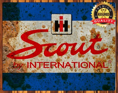 International Harvester - Scout - Vintage Distressed Look - Metal Sign ...