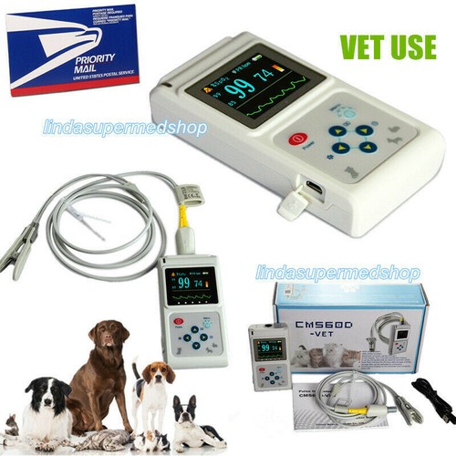 CMS60D Veterinary Pulse Oximeter SPO2 Heart Rate monitor Vet Tongue ...