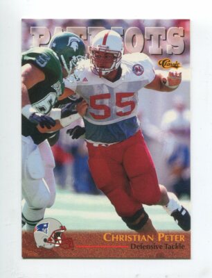 1996 Classic NFL Rookies #33 Christian Peter Nebraska Cornhuskers | eBay