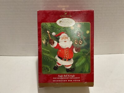 Hallmark Keepsake Ornament Collectors Club Jingle Bell Kringle New Old ...
