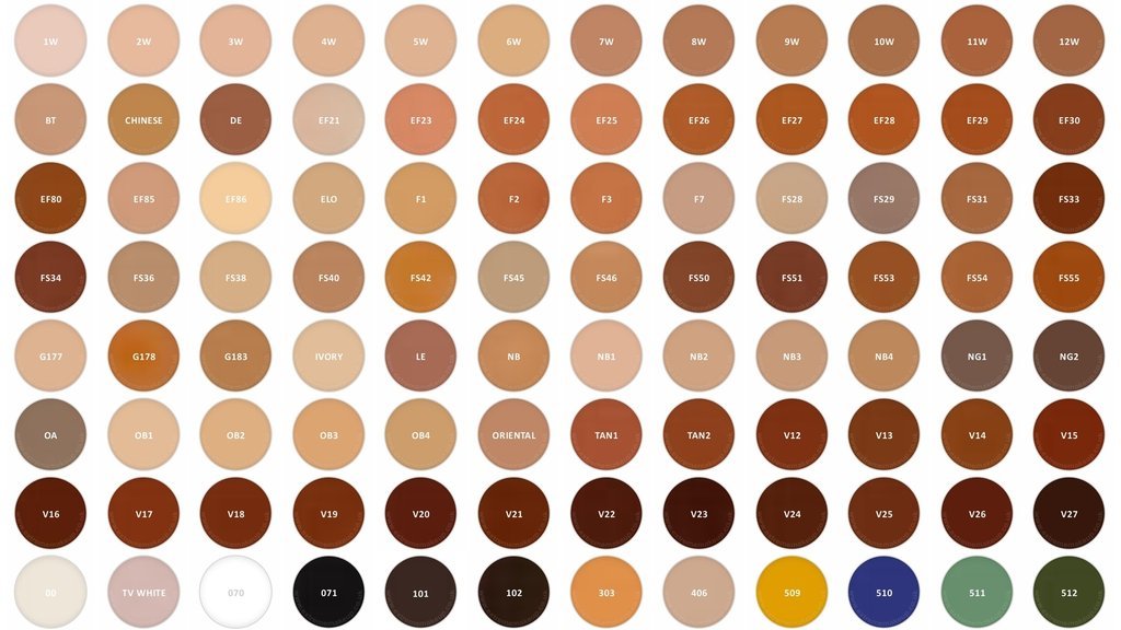 Kryolan Color Chart Supracolor Palette 6 Colors Delhi 3