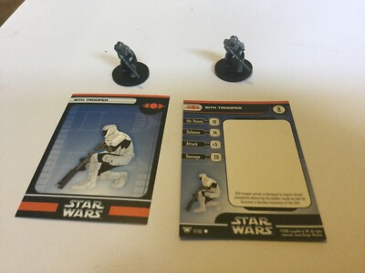 2 x Sith trooper Star Wars Miniature with stat card | eBay Australia
