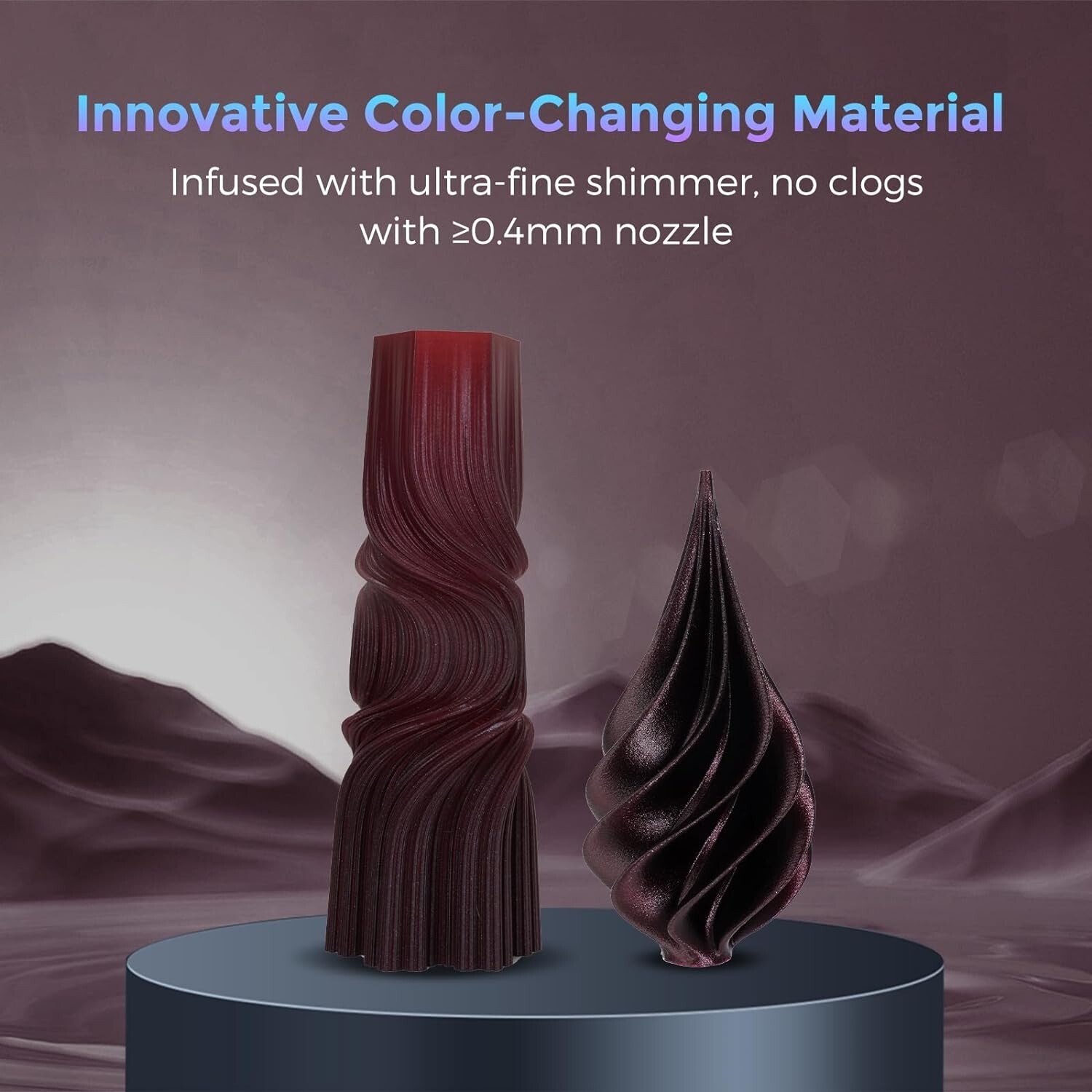FLASHFORGE PLA Filament 1.75mm Marsala 1kg Color Changeable 3D Printer ...