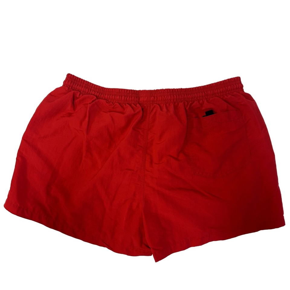Vintage 90's UZZI Amphibious Gear Men Red Nylon Swim Trunks SURFER ...