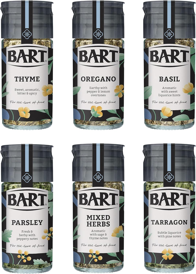 BART Essential Herbs Bundle - Including Thyme, Oregano, Basil, Parsley ...