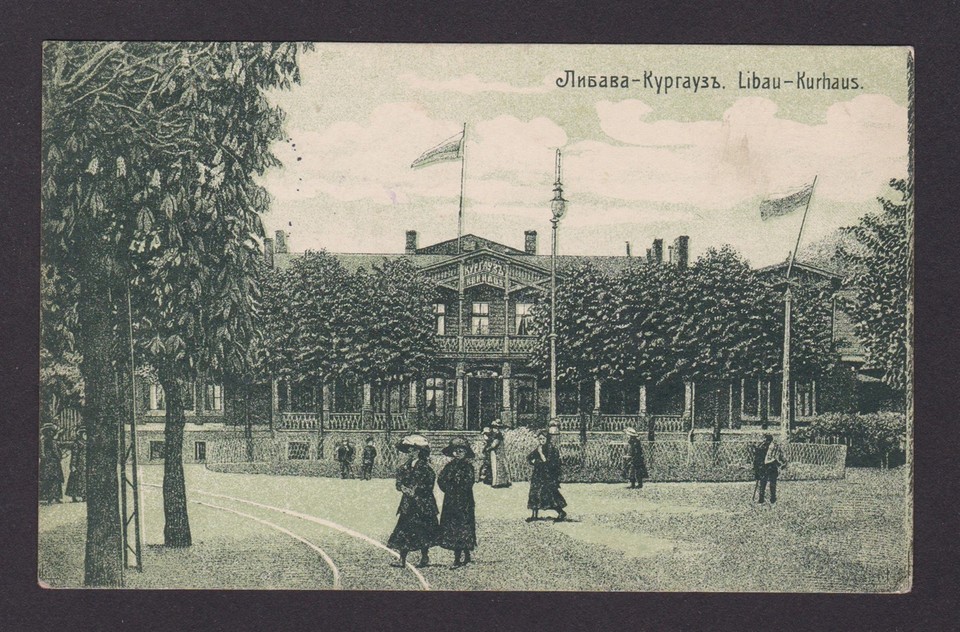 LATVIA 1915, Postcard, Liepaja Libau-Kurhaus, Fieldpost, WWI | eBay