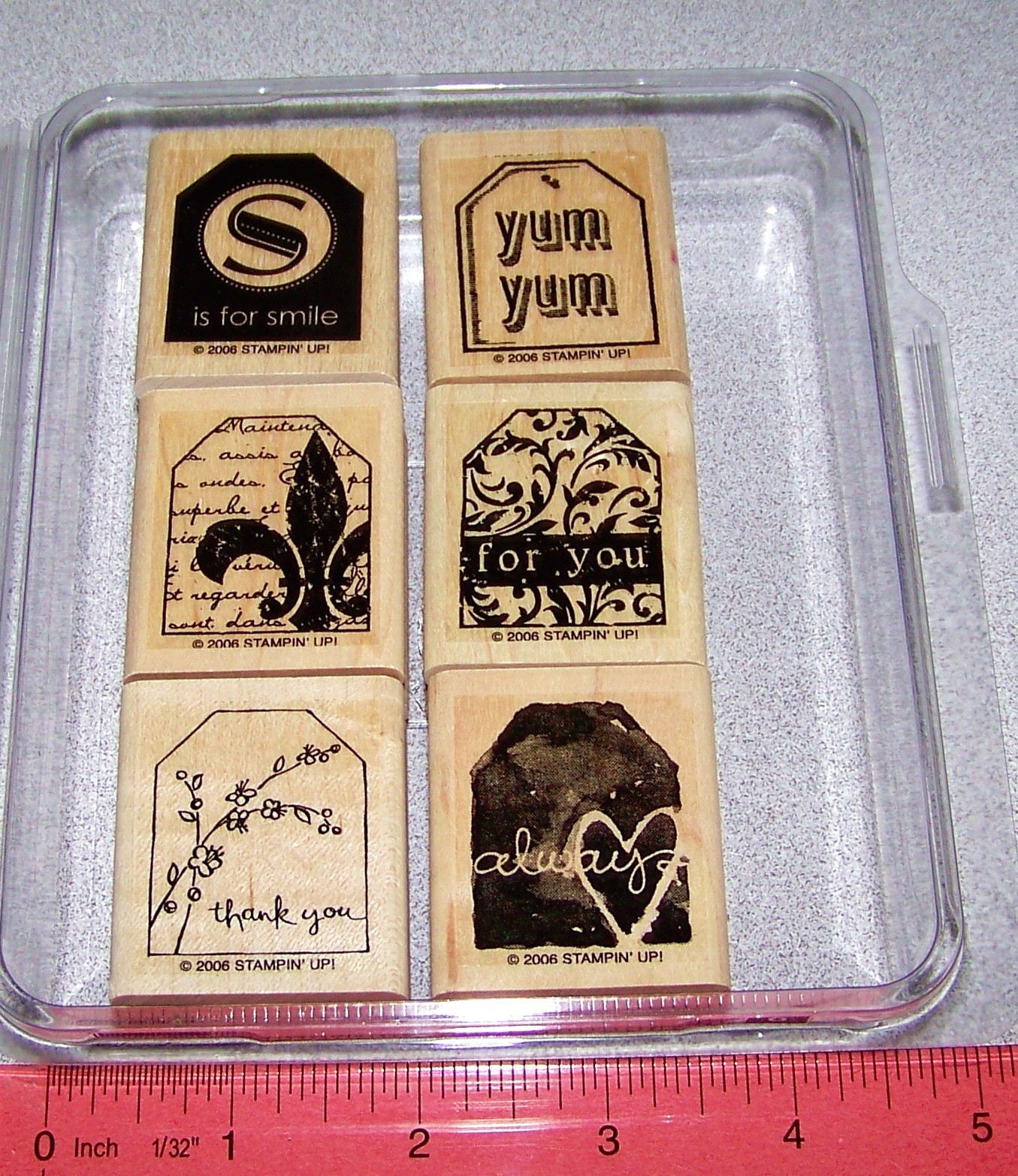 Thank you Always Rubber Stamp Set Smile For you by Stampin Up Too ...