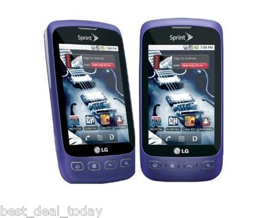 LG Optimus S LS670- Purple (Sprint) r Cell Phone LS-670 Good ...