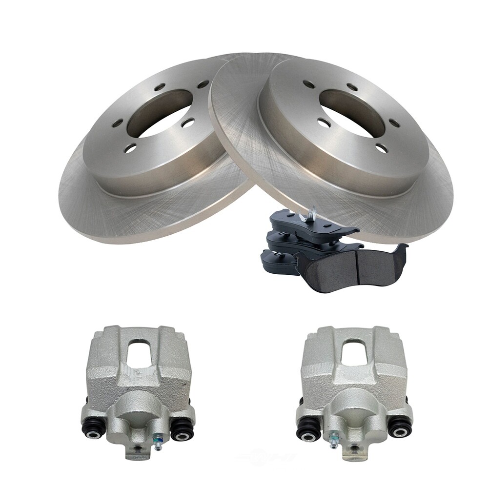 Disc Brake Kit-Ceramic Brake Pad and Rotor Kit with Calipers TRQ ...
