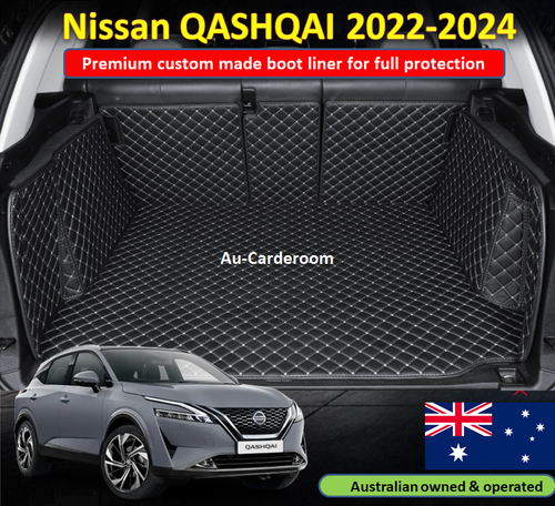 For New Nissan QASHQAI 2022-2024 Premium Custom Made Trunk Boot Mats ...