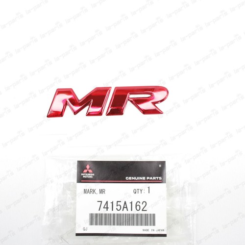 New Genuine Mitsubishi Evolution MR Emblem Rear Badge 7415A162 | eBay