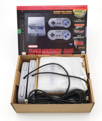 SNES Classic Super Nintendo Game Console Entertainment System 21 Games ...