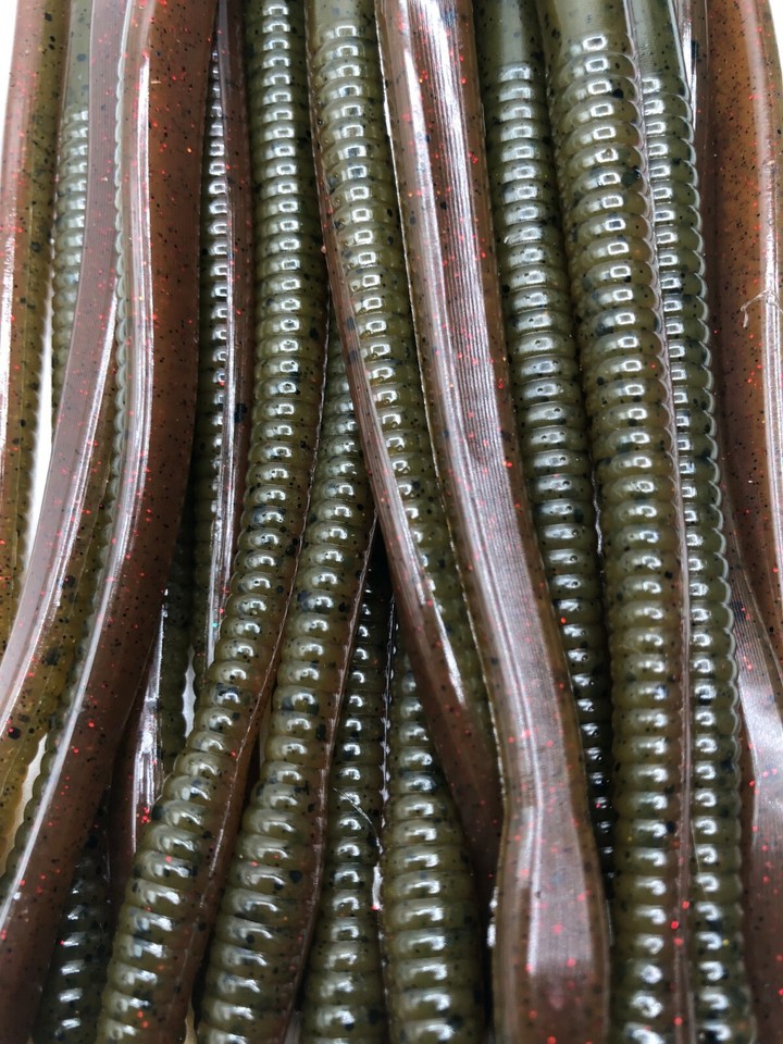 Zoom Trick Worm Style Straight Tail Floating Worm Bass Fishing Lure ...