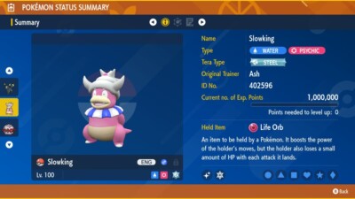 Shiny Slowking 6IVs Tera Type: Steel Pokémon Scarlet and Violet | eBay