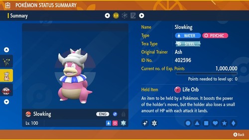 Shiny Slowking 6IVs Tera Type: Steel Pokémon Scarlet and Violet | eBay