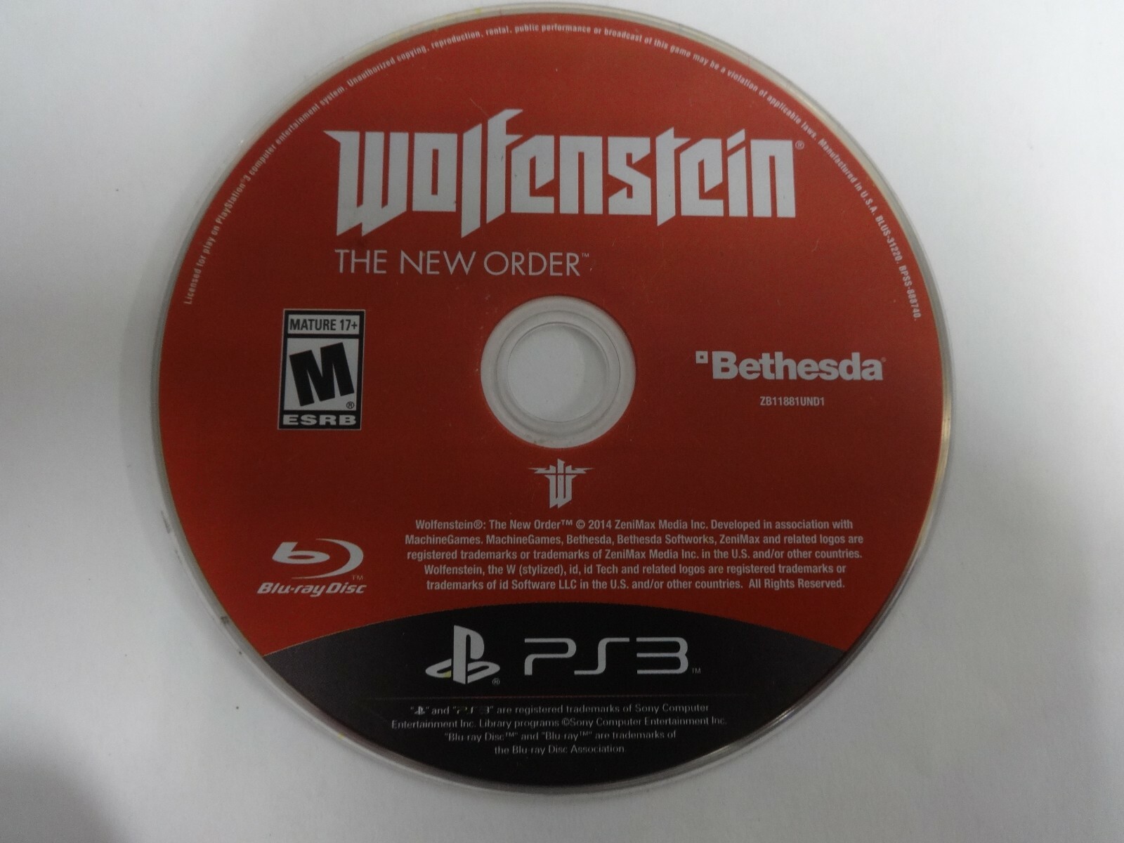Wolfenstein The New Order Sony Playstation 3 PS3 Game Disc Only | eBay