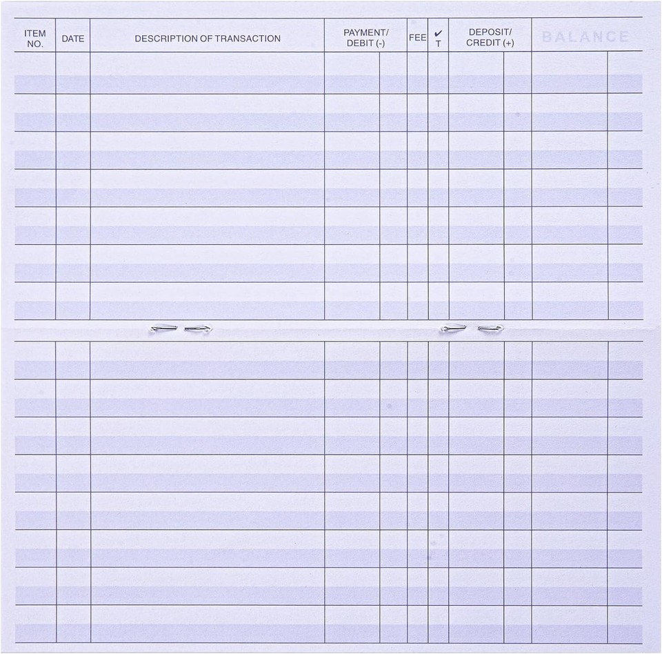 12PCS Check Registers for Personal Checkbook Easy to Read Checkbook ...