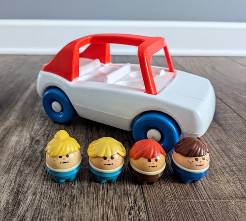 Vintage Little Tikes 1986 Toddle Tots Family Car w/ 4 People | eBay
