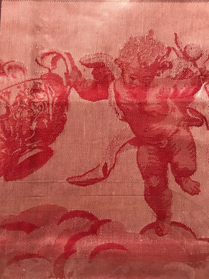 Le Jacquard Francais Primrose Bordier Angels Table Cherry Tablecloth 69 ...