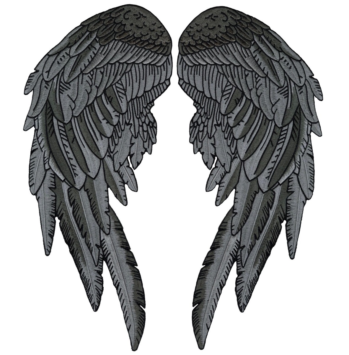Black And White Angel Wings
