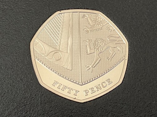Simply-Coins~ 2022 PROOF 50P FIFTY 50 PENCE SHIELD COIN proof | eBay