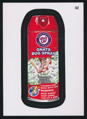 2016 TOPPS WACKY PACKAGES MLB - WASHINGTON NATIONALS GNANTS BUG SPRAY ...